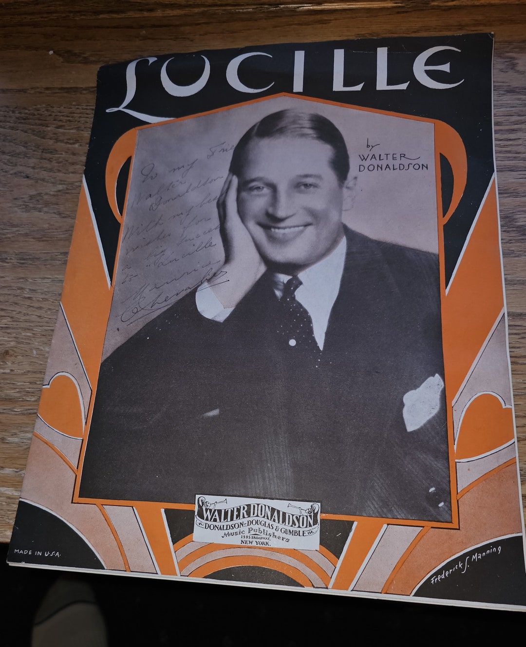 LUCILLE Walter Donaldson 1931 MAURICE CHEVALIER Vintage Sheet Music - Etsy
