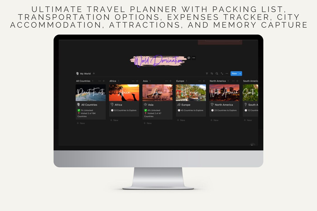 Ultimate Travel Planner With Packing List, Transportation Options ...