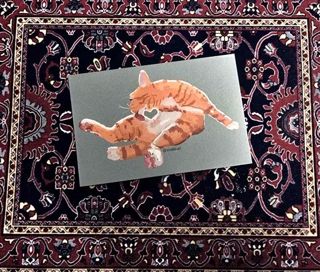 Cat Lick Sticker - Etsy