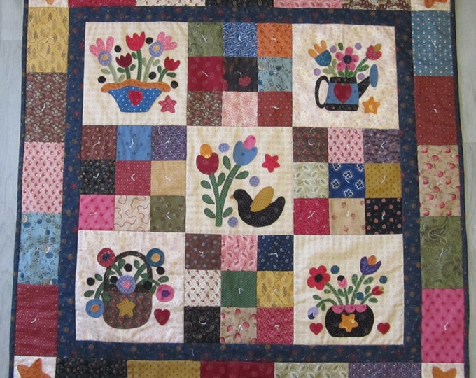 Retro Sampler Quilt Pdf Pattern - Etsy