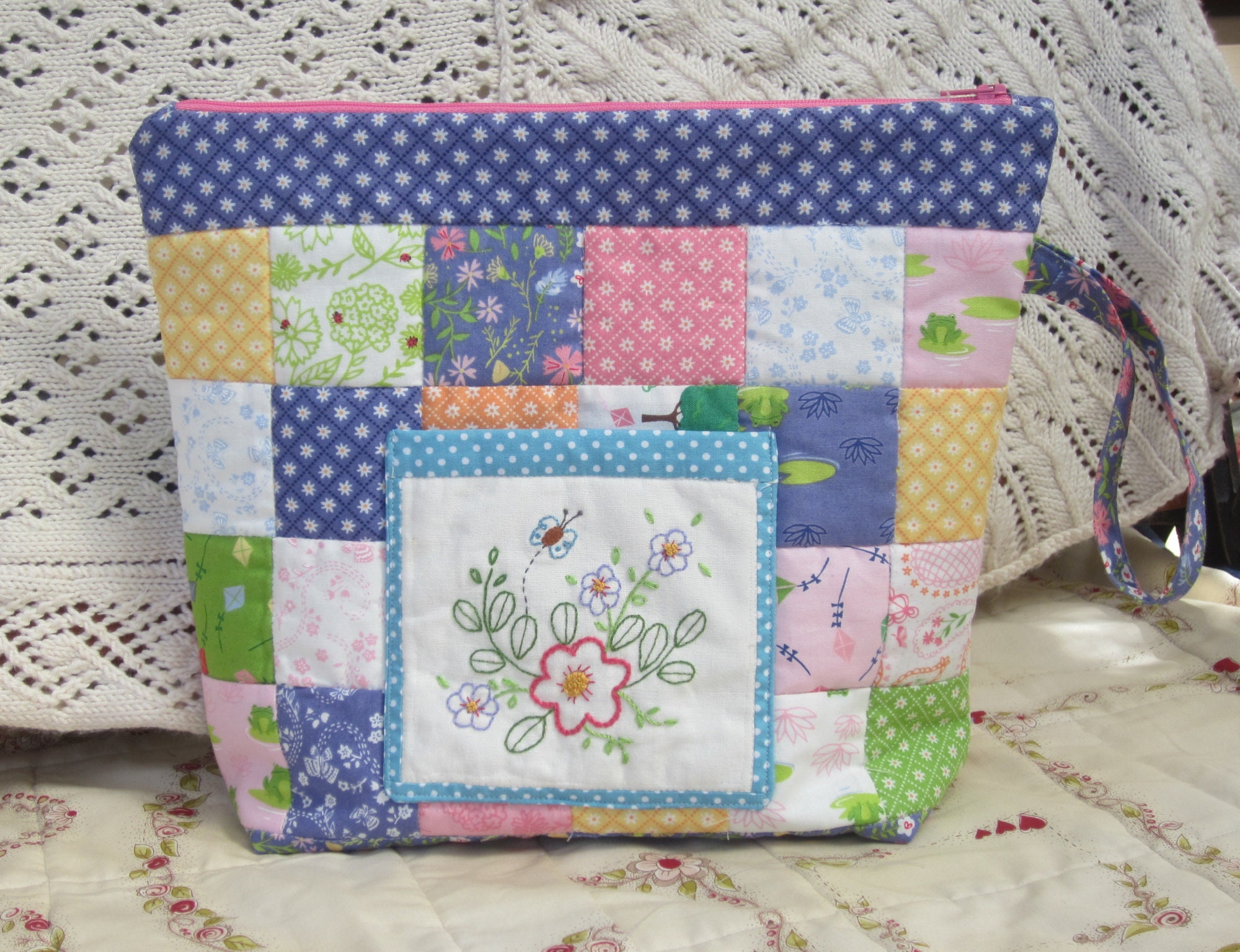 Pretty Project Bag - Pdf Pattern - Etsy