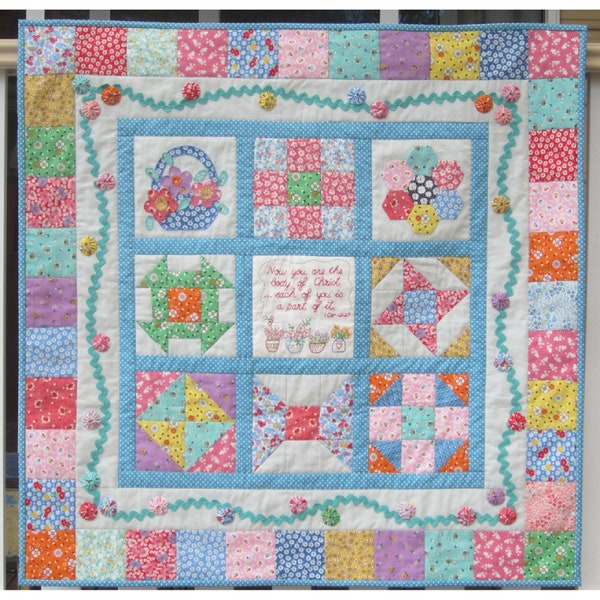 Retro Quilt - Etsy
