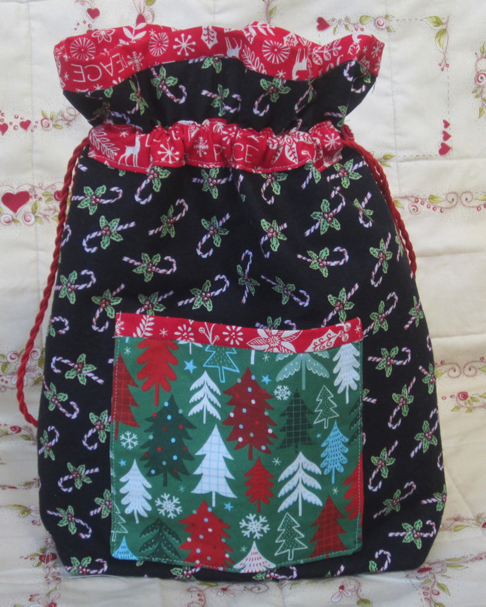 Merry Christmas Bag - Pdf Pattern - Etsy