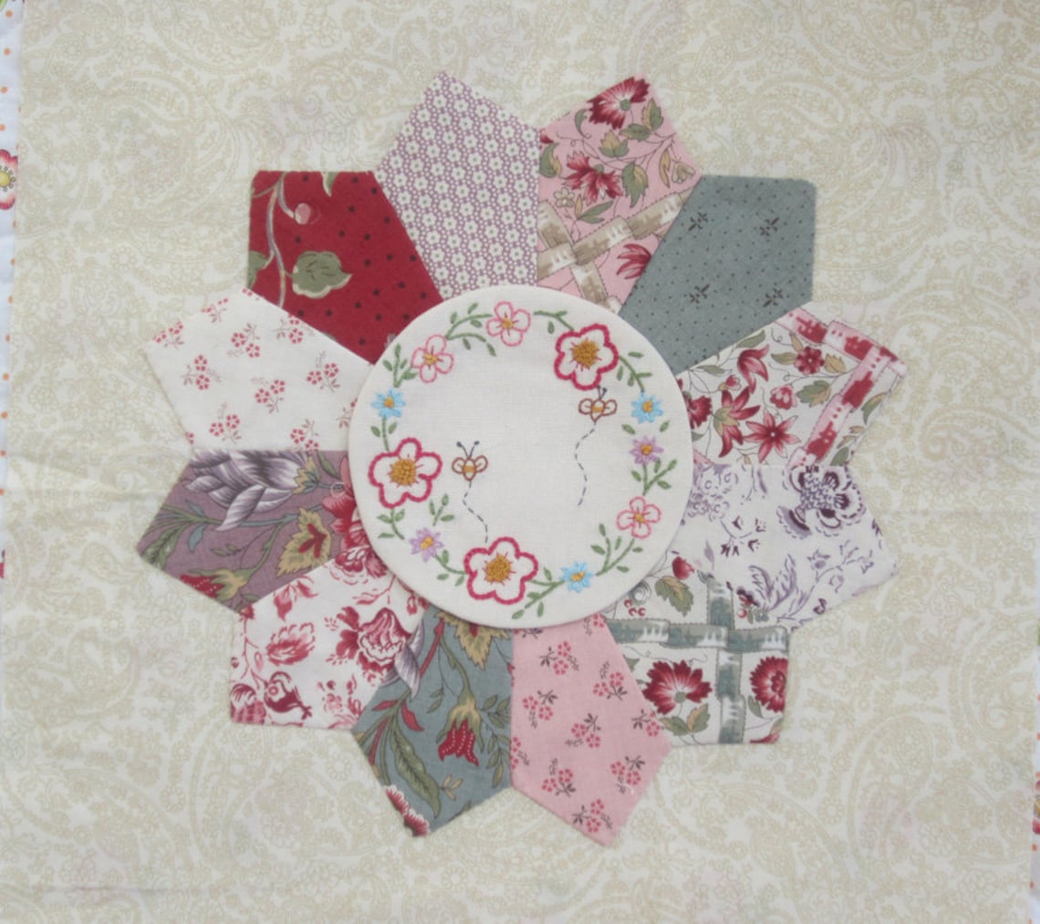 Dresden Flowers Quilt Pdf Pattern - Etsy