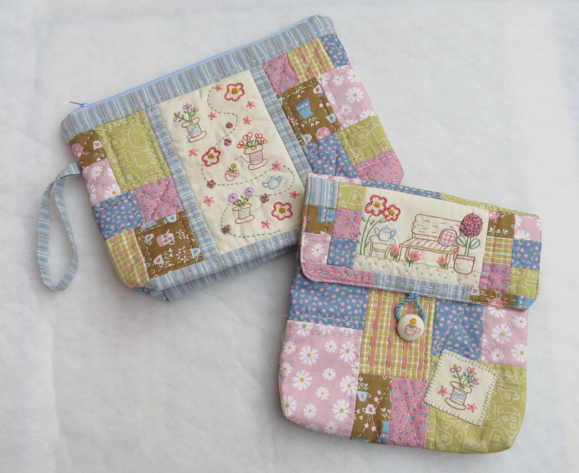 Slow Stitching Project Bags PDF Pattern - Etsy