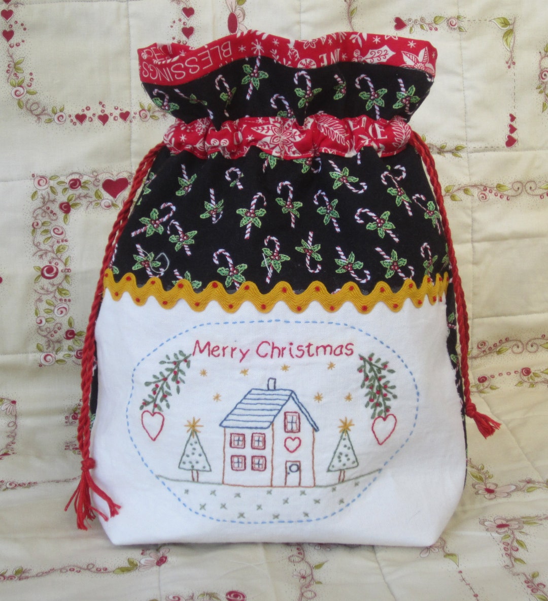 Merry Christmas Bag - Pdf Pattern - Etsy