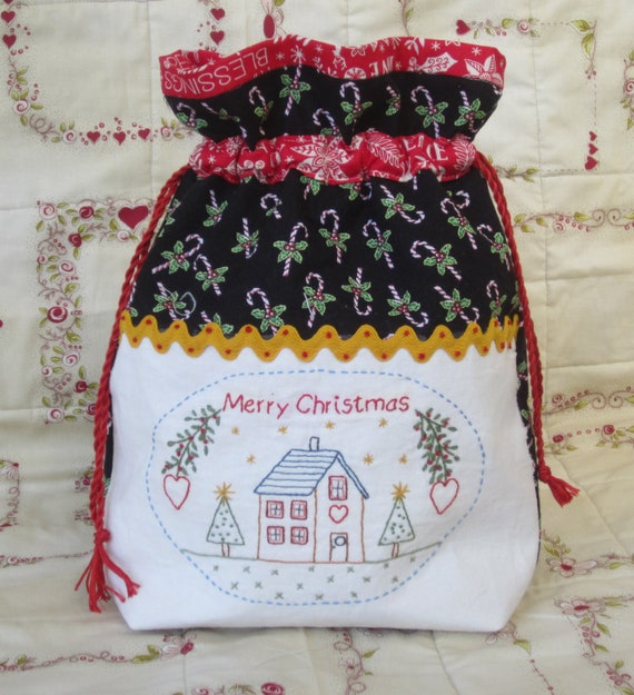 Merry Christmas Bag Pdf Pattern - Etsy
