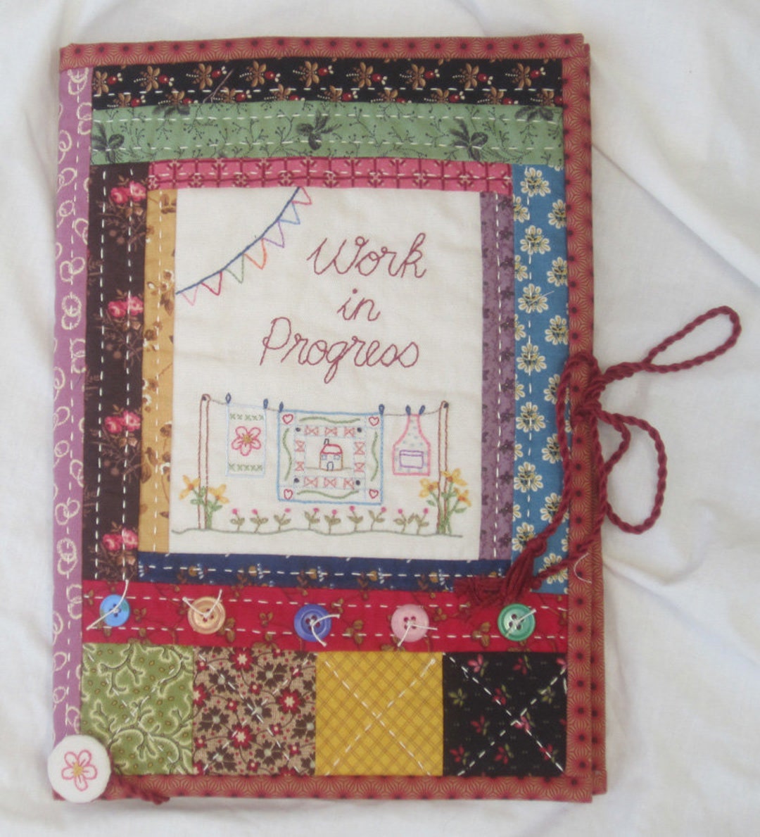 Work in Progress Notebook Cover Pdf Pattern - Etsy