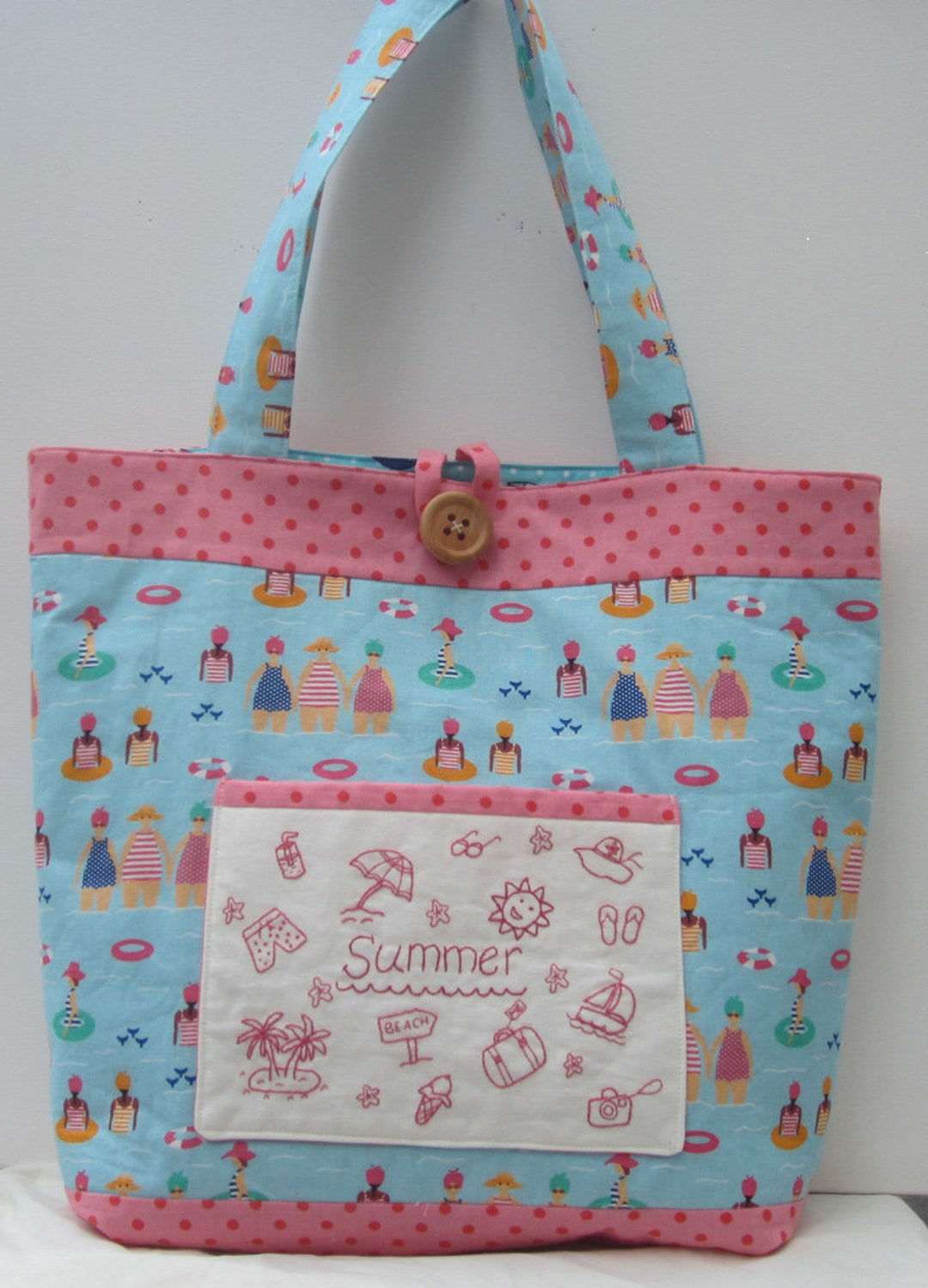 Summer Tote Bag Pdf Pattern - Etsy