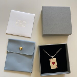 Summer Fashion Essential Trendy Couples Necklace Ace of Hearts Spades Pendant Titanium Steel ...