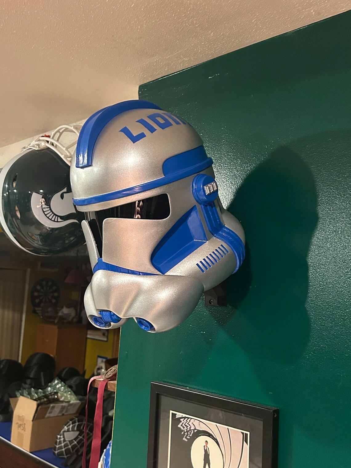 Wall Mounted Helmet Stand - Etsy