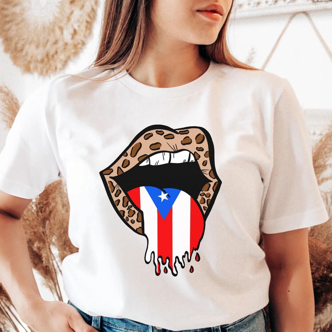 Puerto Rico Kiss, Ready to Press DTF Transfers, Countries DTF Transfer ...