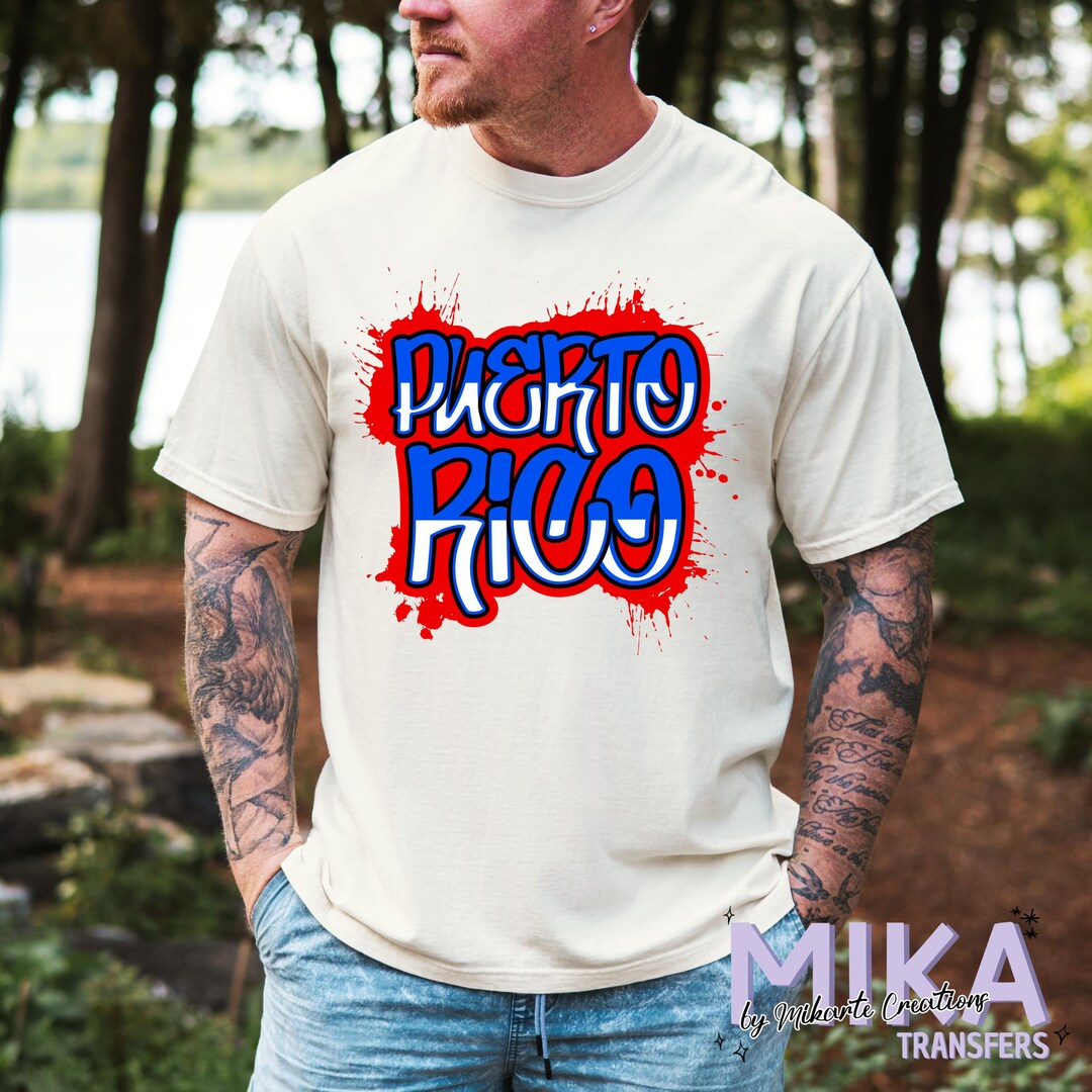 Puerto Rico, Ready to Press DTF Transfers, Countries DTF Transfer, Heat ...