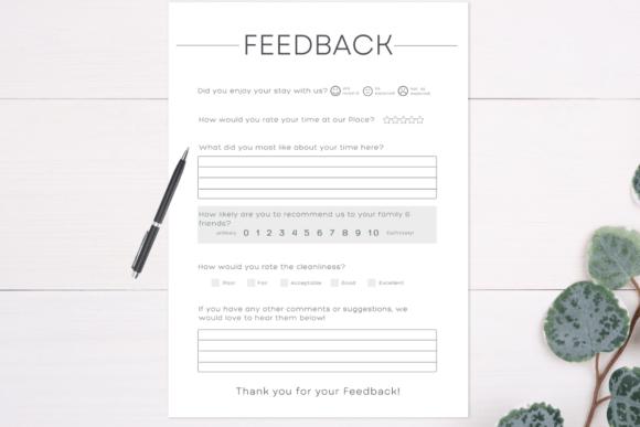 Airbnb MINIMALIST Feedback Form, Airbnb Feedback Form Canva, Airbnb ...