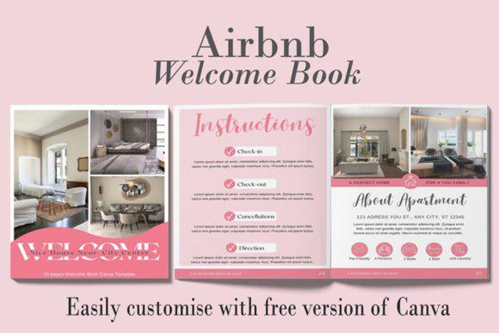Airbnb Welcome Book Template, House Host Manual Template, Airbnb House ...