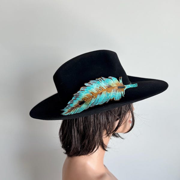 Feather Cowboy Hat Band - Etsy