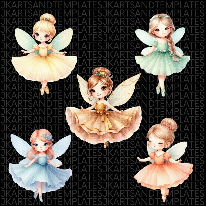 Cute Fairy Ballerina Clipart, Fairy PNG, Fairy Ballerina, Ballerina ...