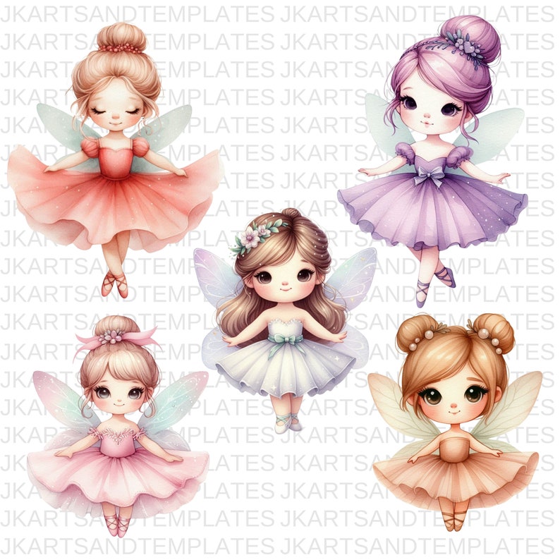 Cute Fairy Ballerina Clipart, Fairy PNG, Fairy Ballerina, Ballerina ...