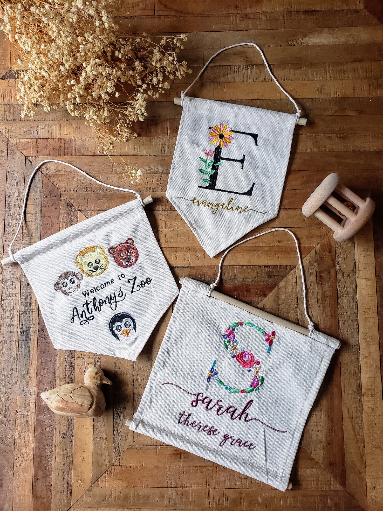 Custom Name Banner - Zoo/animal Theme - Children's Name Banner - Room ...