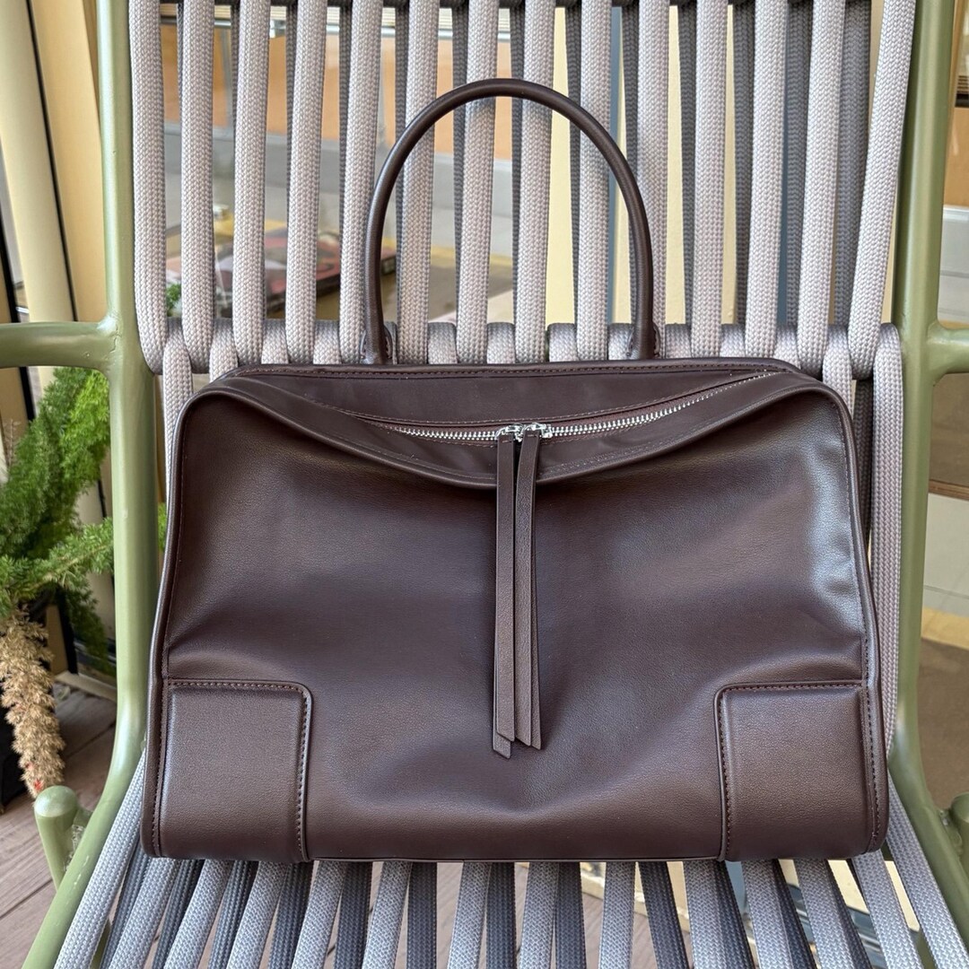 Minimal Handbag,classic Design Tote Bag,cow Split Leather Shoulder Bag ...
