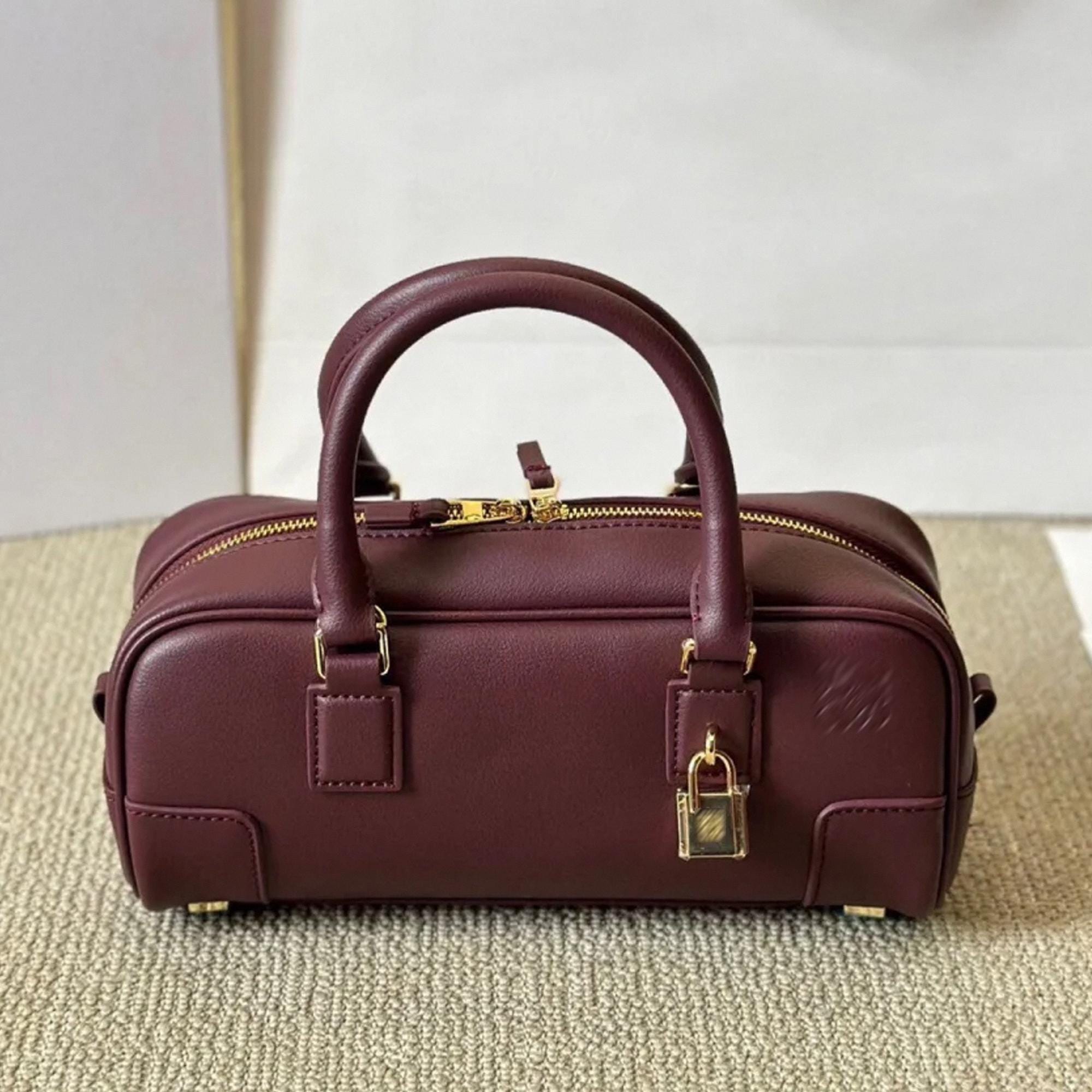 Small Top Handle Bag,bowling Handbag,leather Shoulder Bag - Etsy