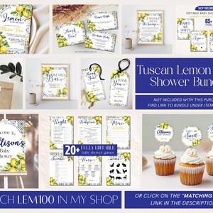 Editable A Little Lemon is on the Way Baby Shower Invitation. Instant ...