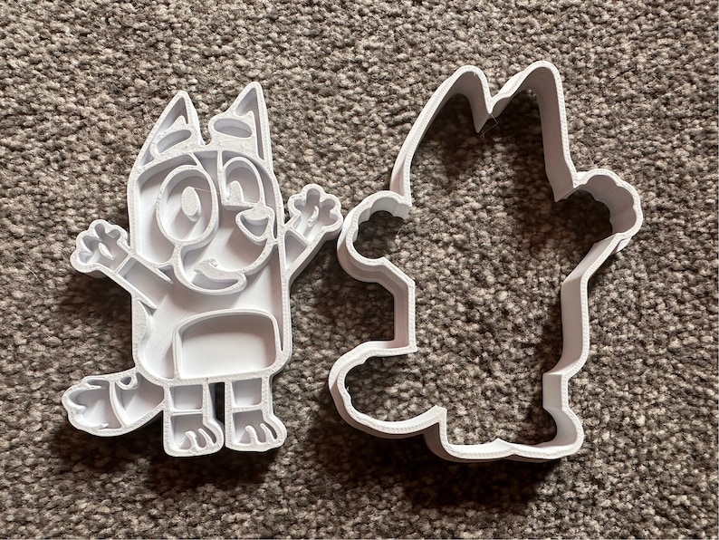 Bluey Cookie Cutter Set Bluey Fun Stamps and Playdoh Tools Bluey 3D ...