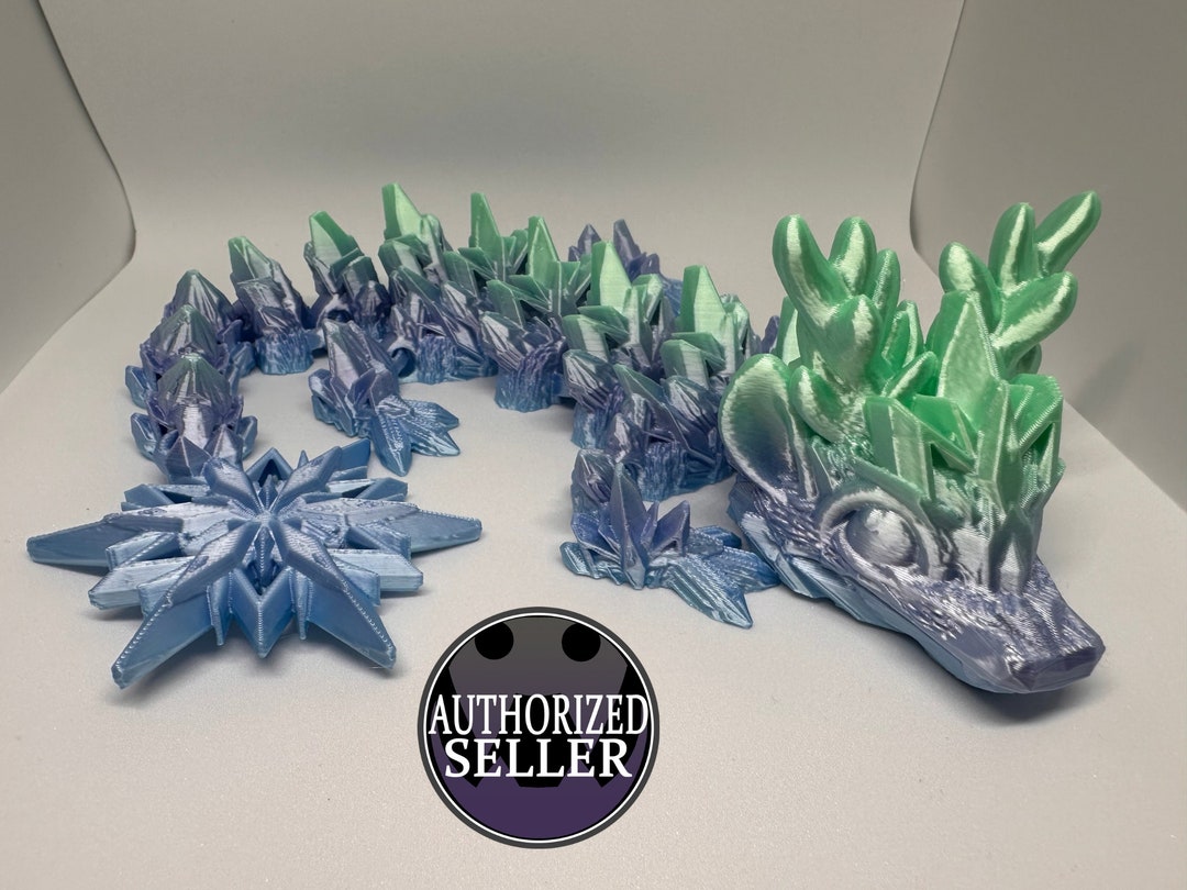 Articulated Cinderwing Winter Dragon: 3D Printed Flexi Fidget Toy - Etsy