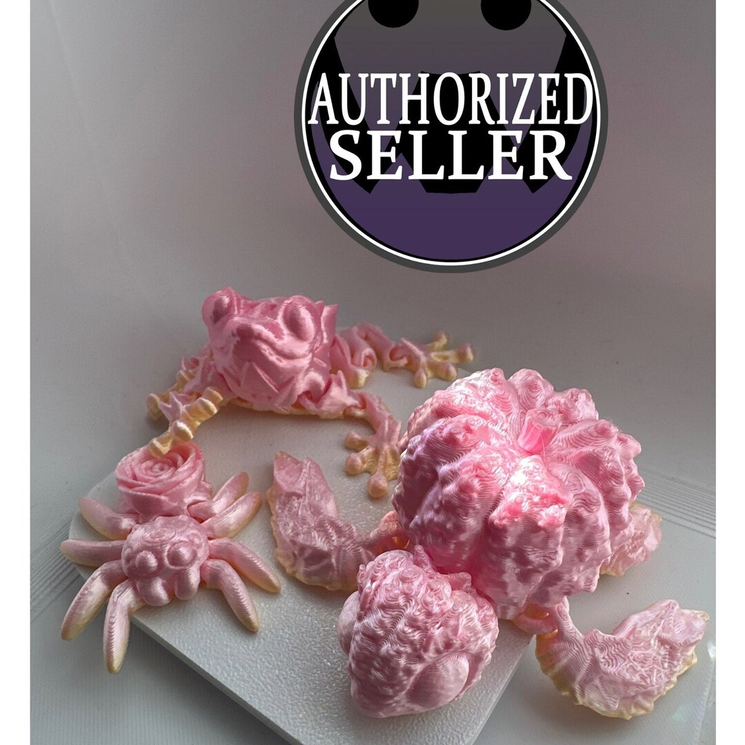 3D Printed Articulated Animals, Desk Buddy Fidget Gift, Adults Stress ...