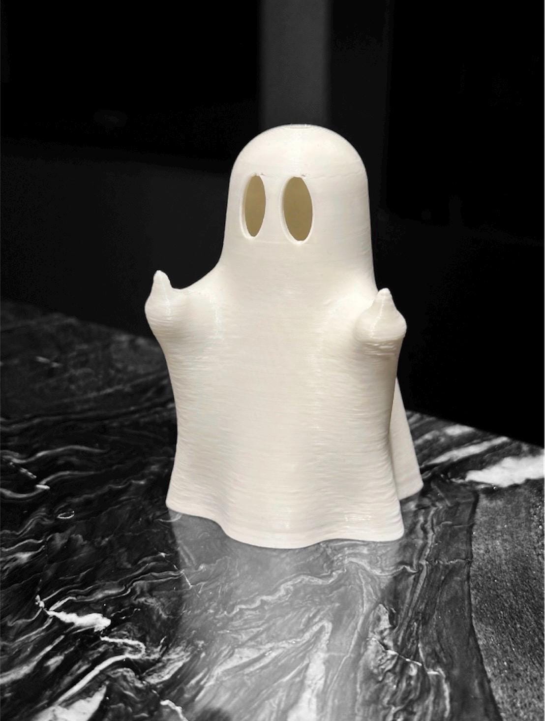 Rude Ghost Ornament, Middle Finger Ghost, 3D Printed, Halloween ...