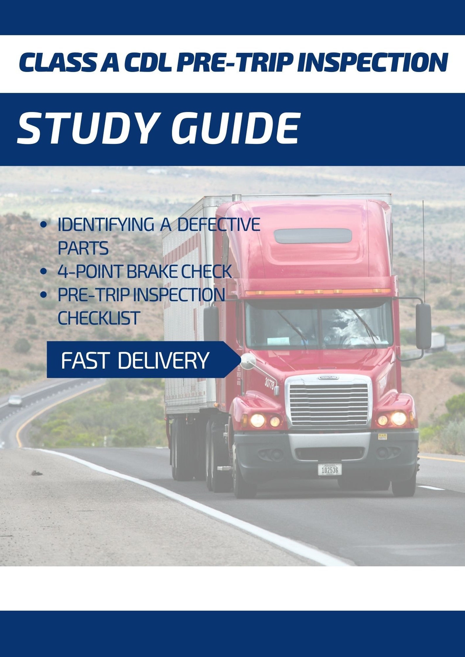 Class A CDL Pre-trip Inspection Study Guide - Etsy