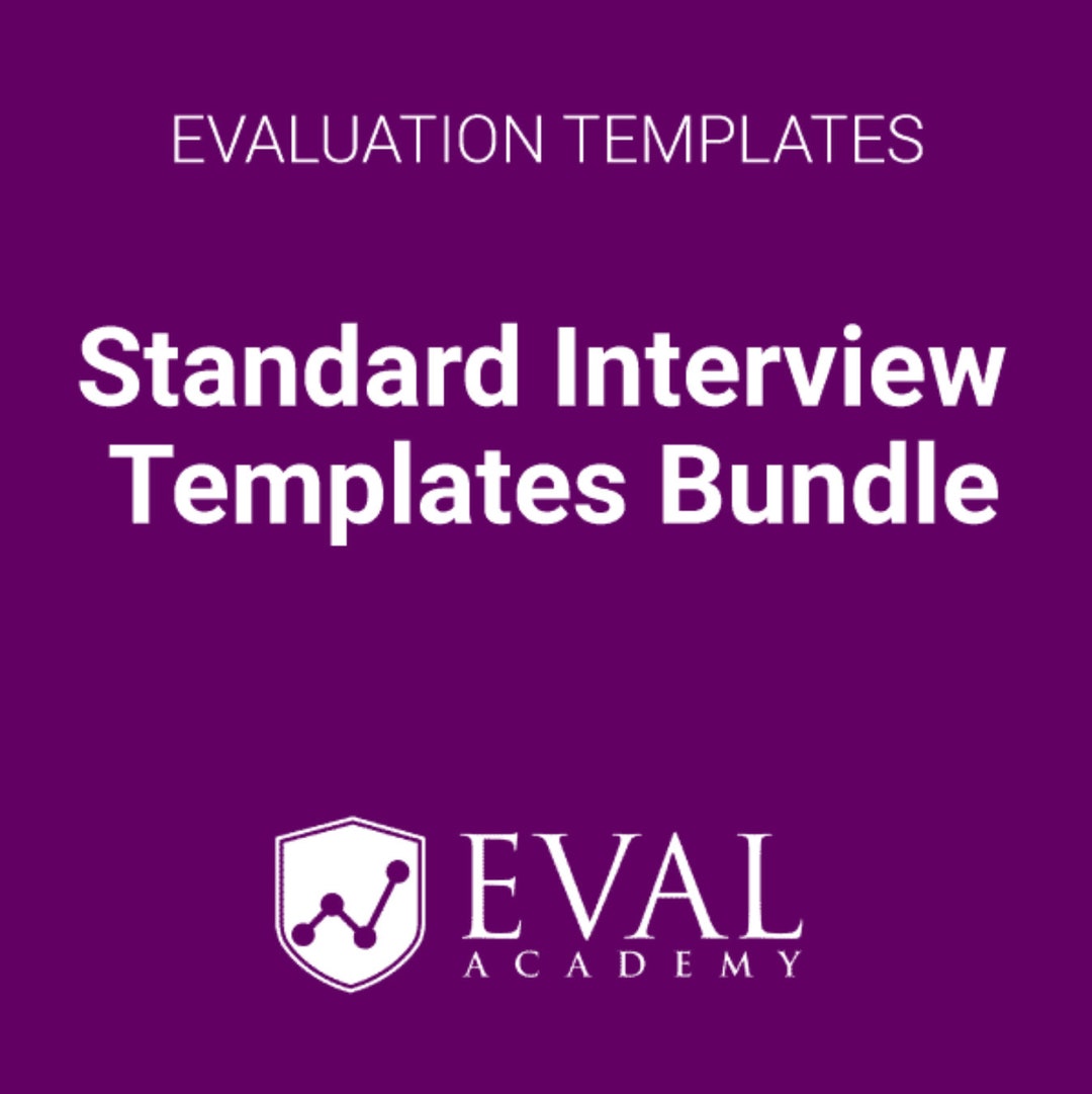 Standard Interview Templates Bundle Etsy 