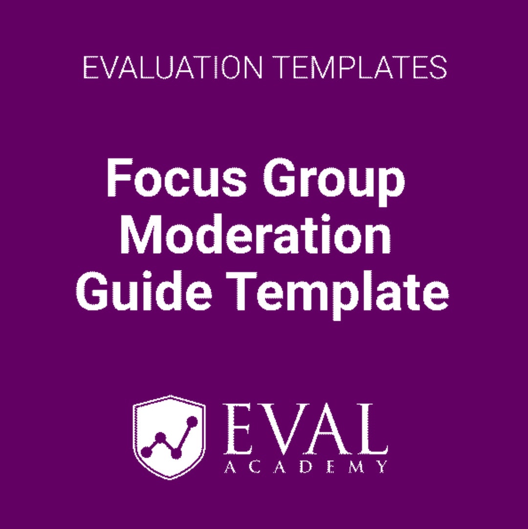 Focus Group Moderation Guide Template - Etsy