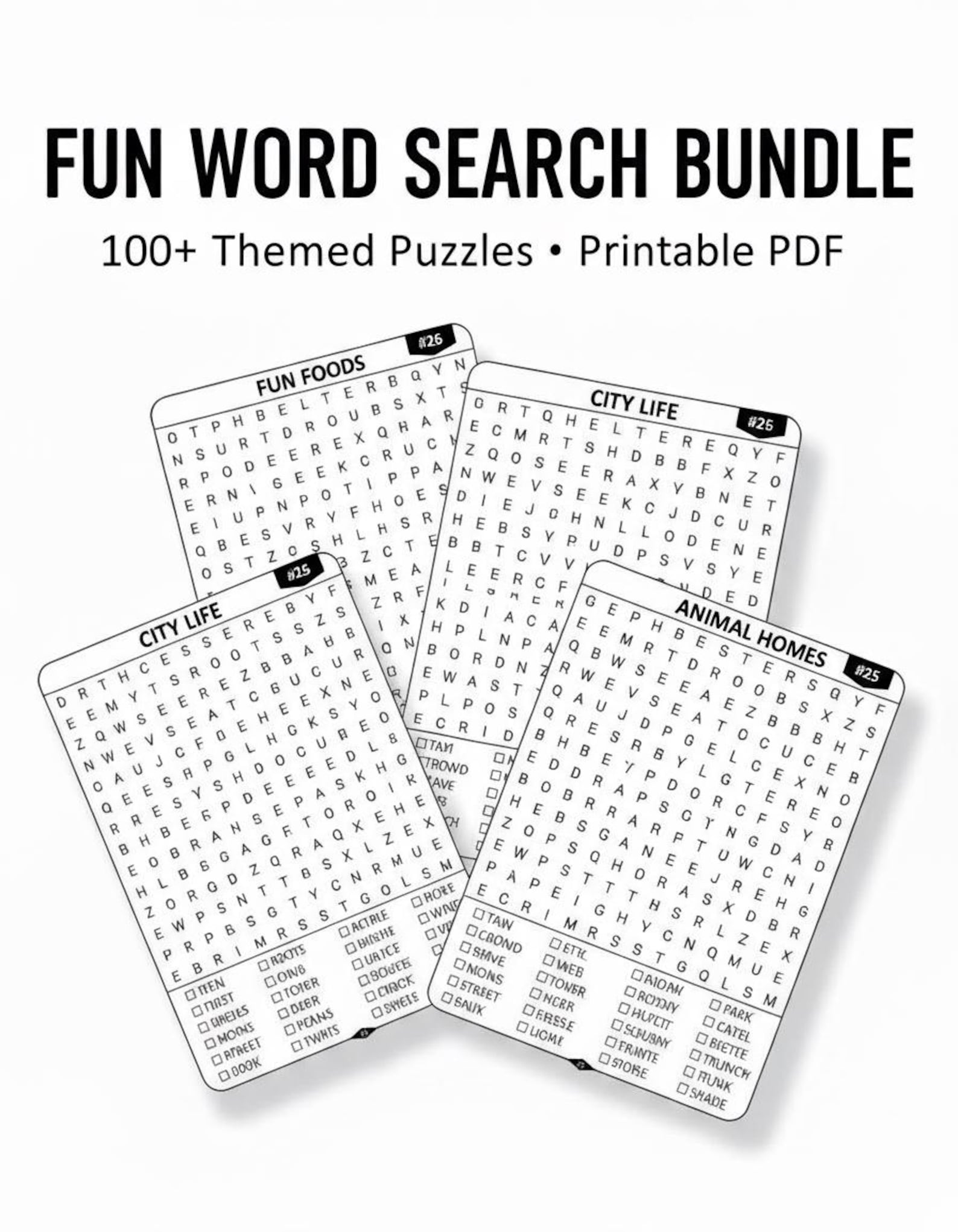 Kids Word Search Puzzle Book: Fun Educational Vocabulary for Classroom ...
