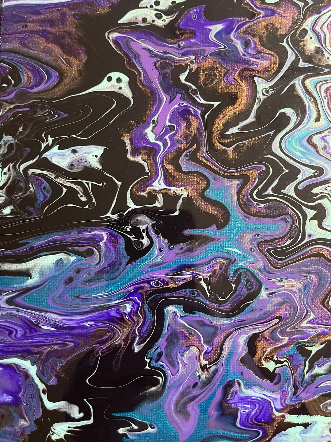 Purple Abyss - Unique Acrylic Abstract Art to Enhance Your Room Decor ...