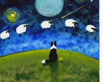 Folk art sheep | Etsy