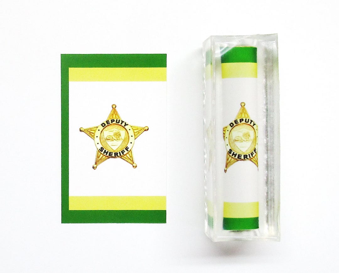 Deputy Sheriff Green Pre-tubed Bolt Action Pen Blank - Etsy
