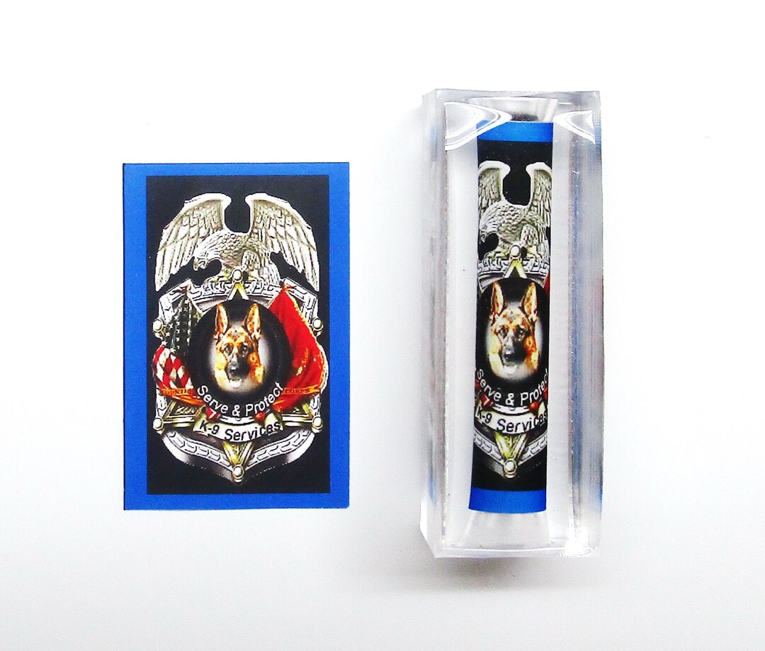 K9 on a Police Badge Pre-tubed Bolt Action - Etsy