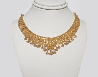 Gold Bib Necklace - Etsy