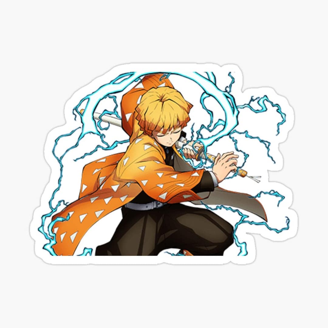 Zenitsu Sticker Demon Slayer - Etsy