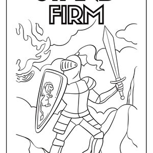 Christian Coloring Pages for Toddlers and Kids - Armor of God Coloring ...