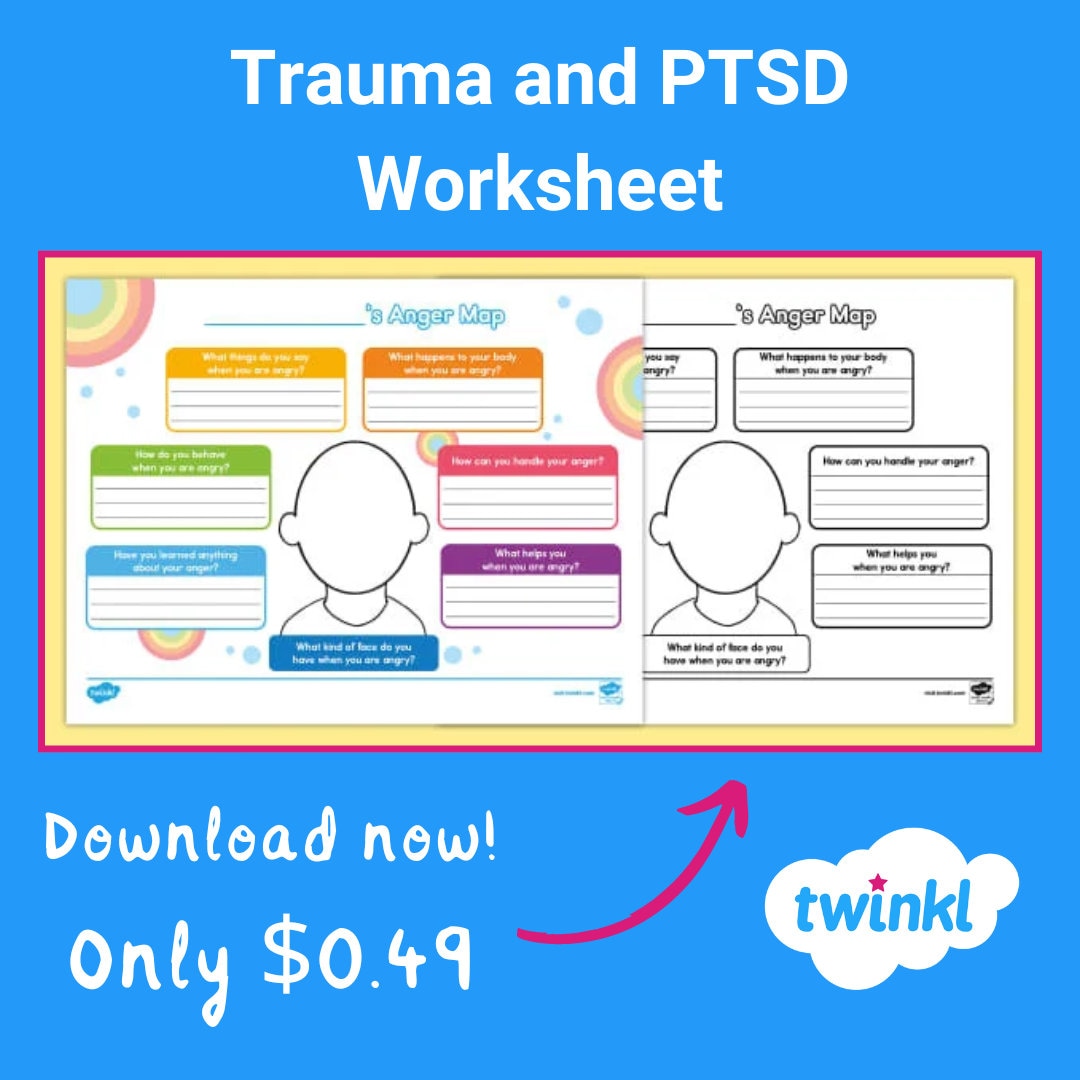 Trauma and PTSD Worksheet SEL Printable Anger Map - Etsy UK