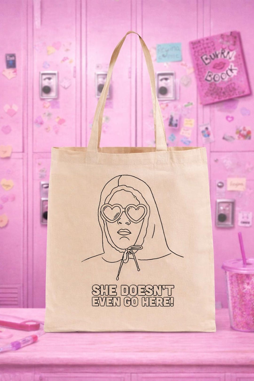 Canvas Tote Bag - "she Doesn't Even Go Here" - Etsy