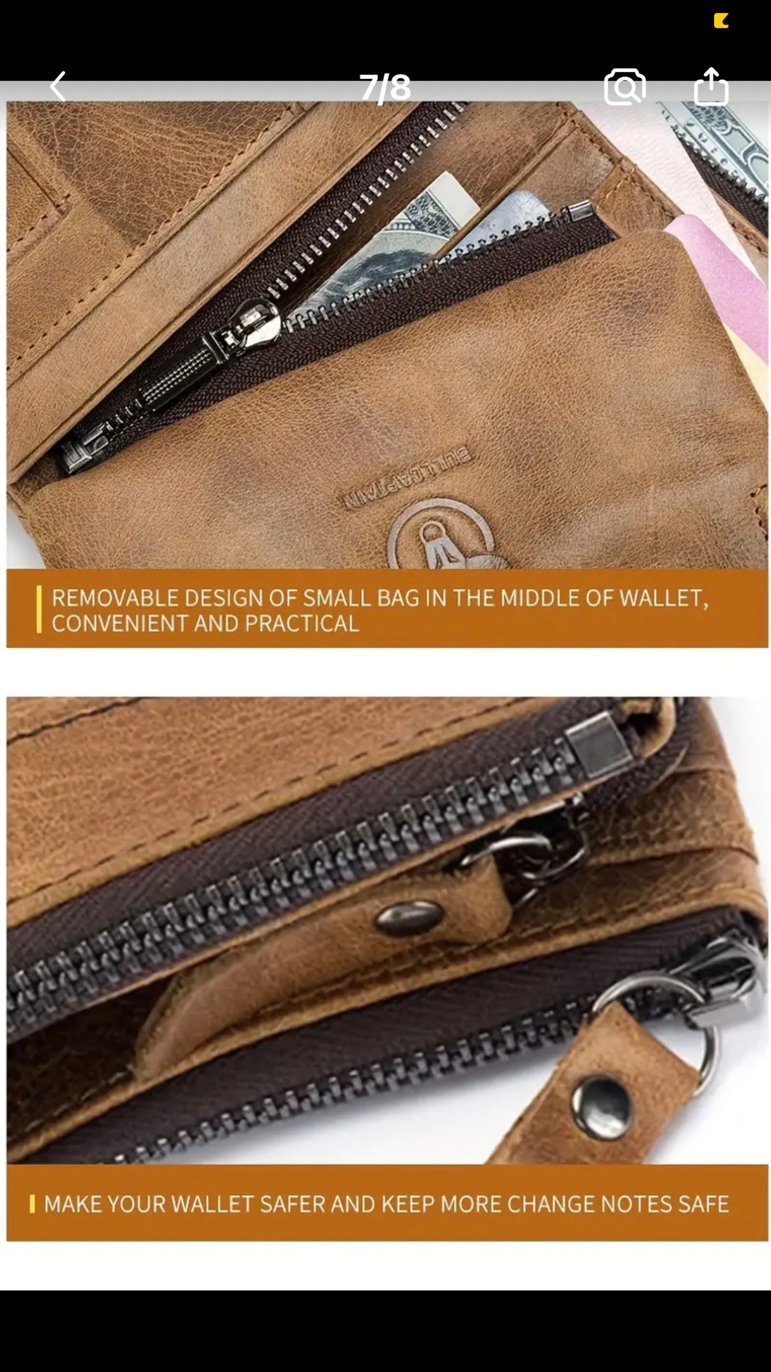 Mens Genuine Leather Soft Brown Wallet, Rustic, Very Unique Cowboy ...