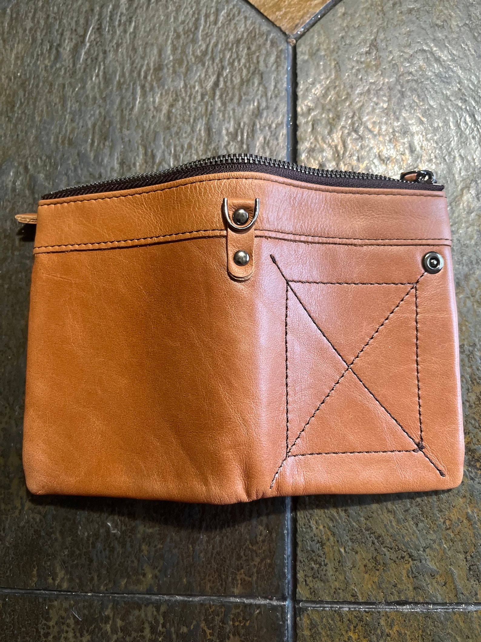 Mens Genuine Leather Soft Brown Wallet, Rustic, Very Unique Cowboy ...