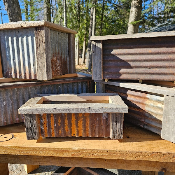 Rustic Planter Box - Etsy