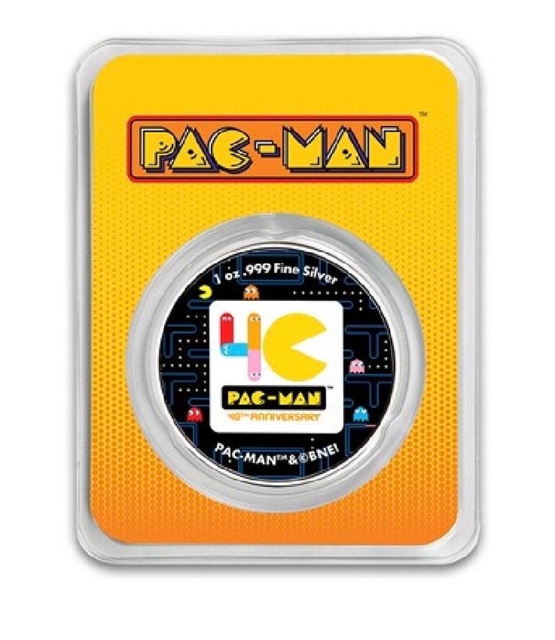 2020 Niue Colorized 1oz Silver PAC-MAN 40th Anniversary Coin - Etsy
