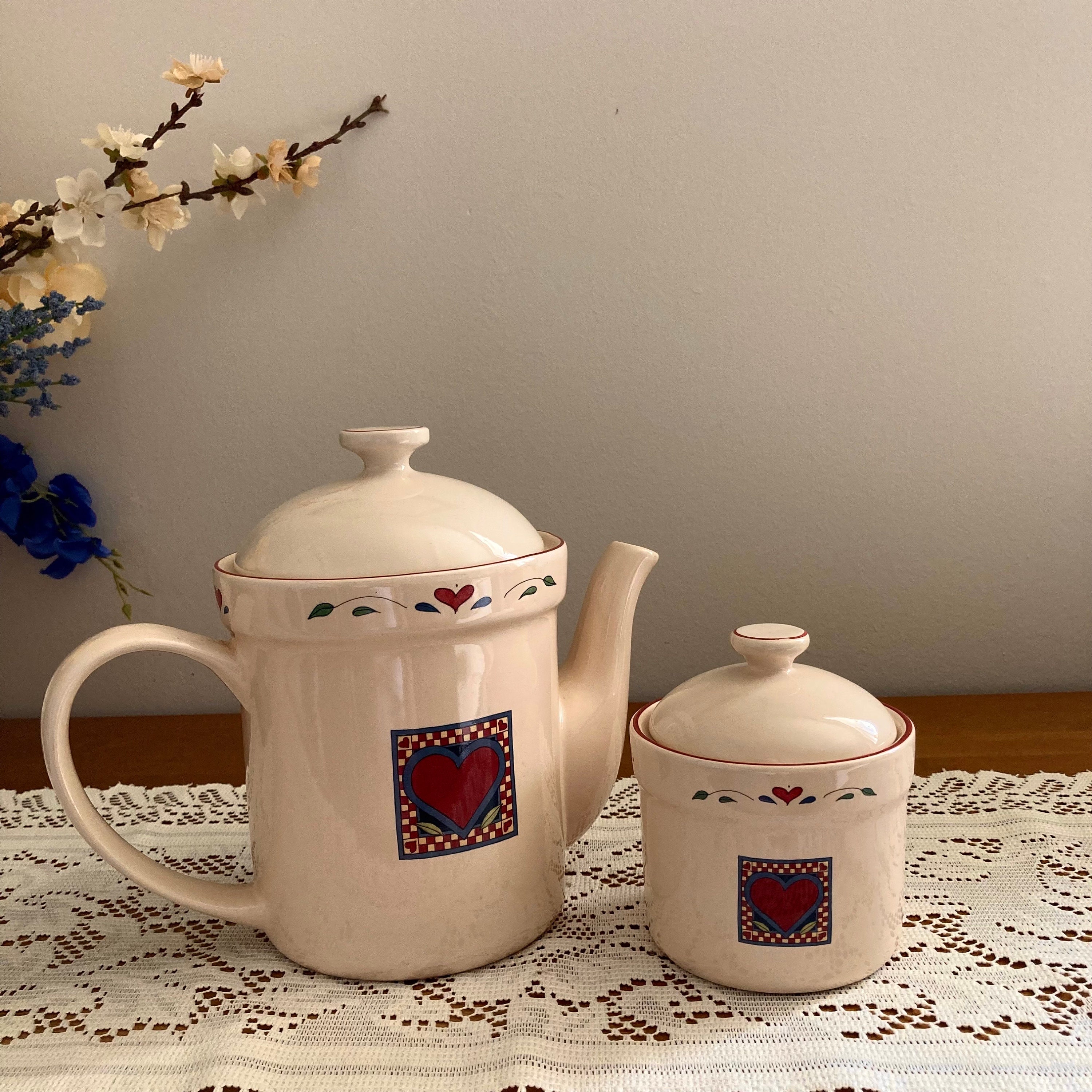 Susan Winget Farmhouse CORN Teapot | 90s Farmhouse - Etsy
