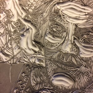 Linocut Portrait of Trailblazing Canadian Geologist and Paleontogist ...