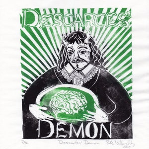 Russell's Teapot Lino Block Print: Philosophy Art, Celestial Teapot - Etsy
